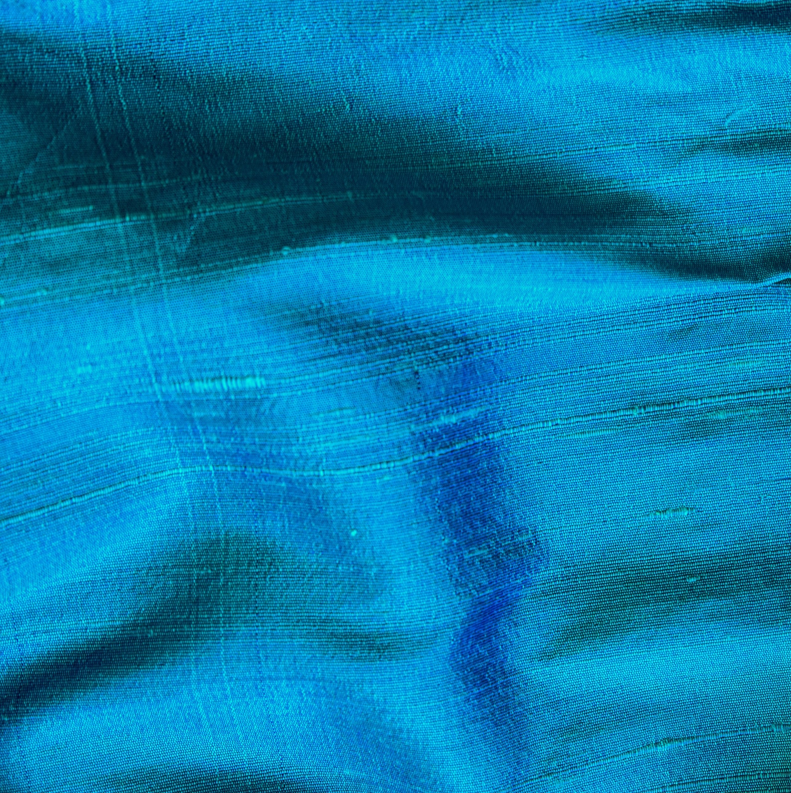 Blue and Turquoise Silk Fabric by the Yard Silk Fabric Silk - Etsy