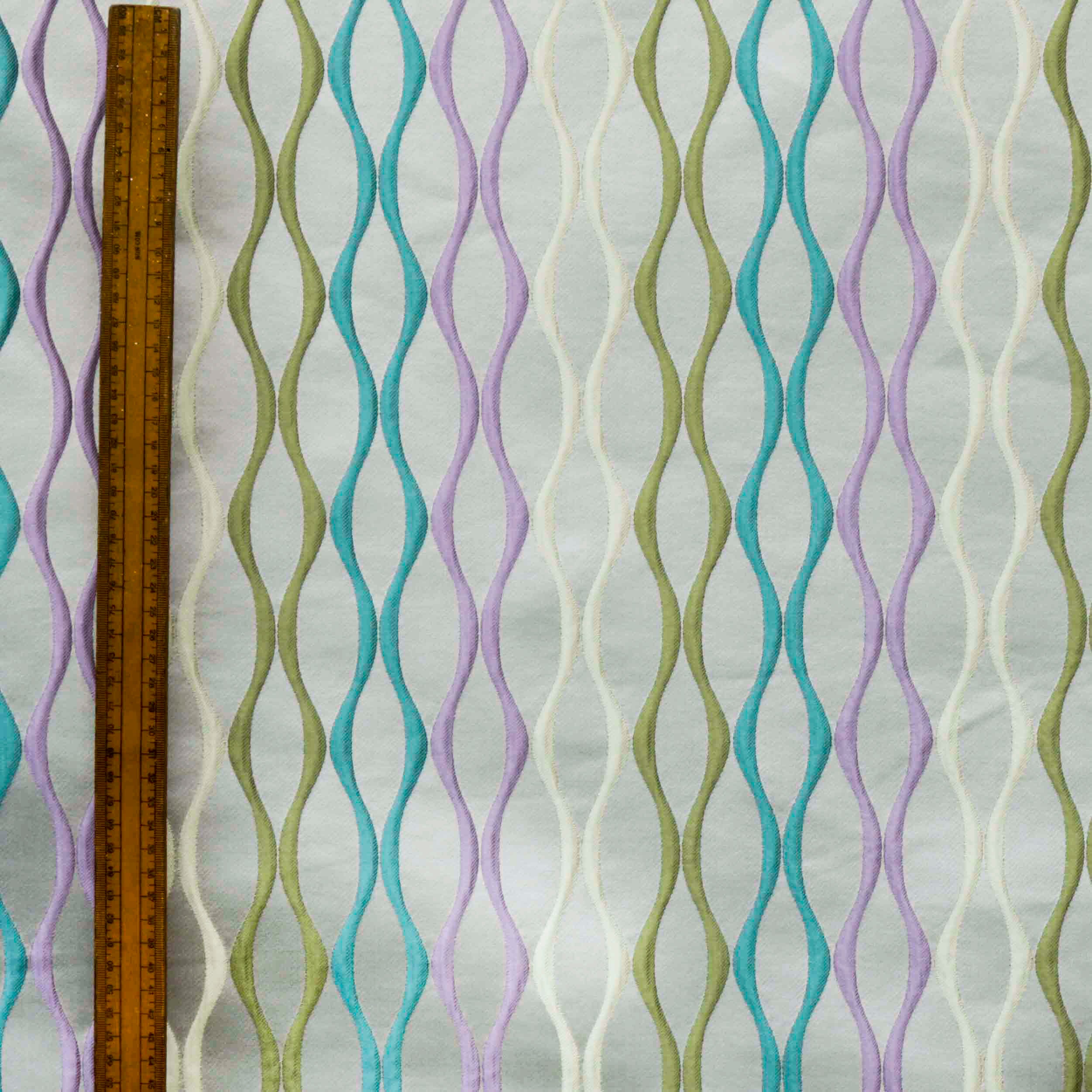 Multi Colored Stripes Fabric By The Yard Jacquard Fabric | Etsy