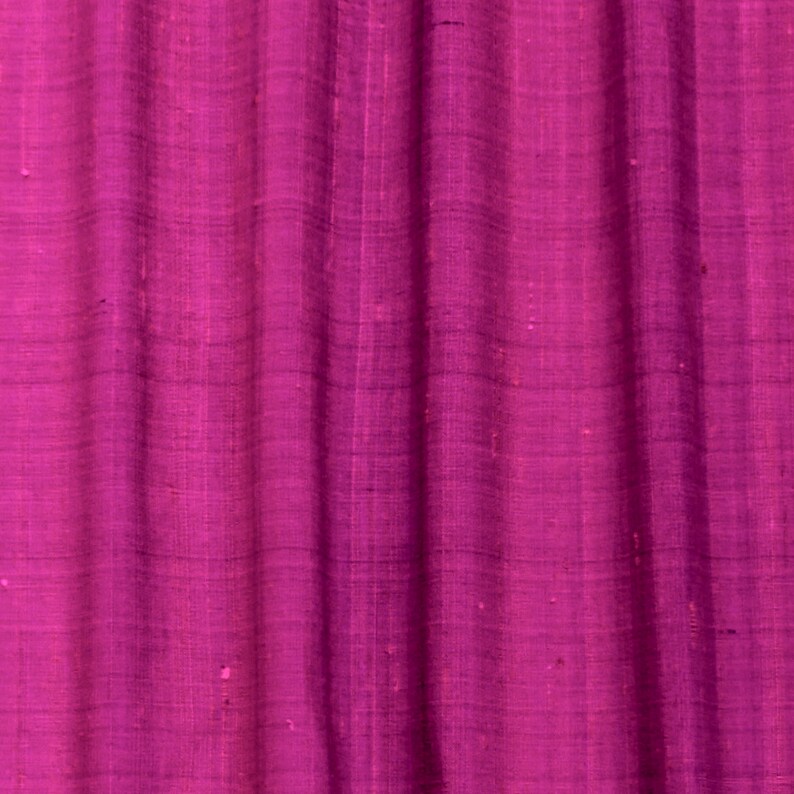 Dark Fuchsia Pink 100% Pure Silk Fabric by the Yard Pure Silk | Etsy