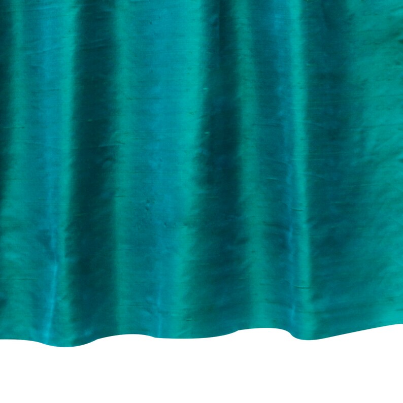 Peacock Green Blue Silk Fabric by the Yard Silk Fabric Silk - Etsy