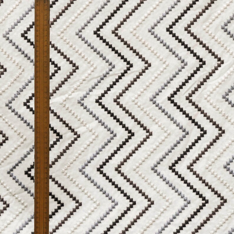 Embroidered Diamonds Fabric By The Yard Cotton Embroidered | Etsy