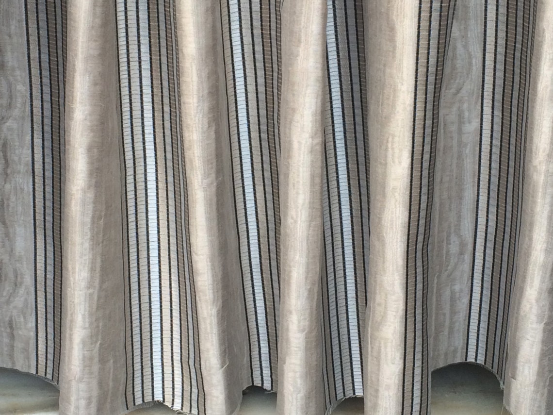 Royal Stripes Curtain Fabric by the Yard / Metre, Upholstery Drapery ...