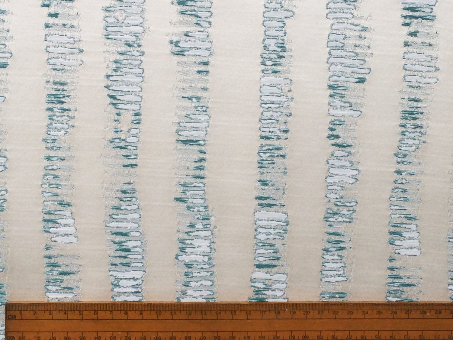 Sea Green Waves Curtain Fabric by the Yard Upholstery Fabric - Etsy