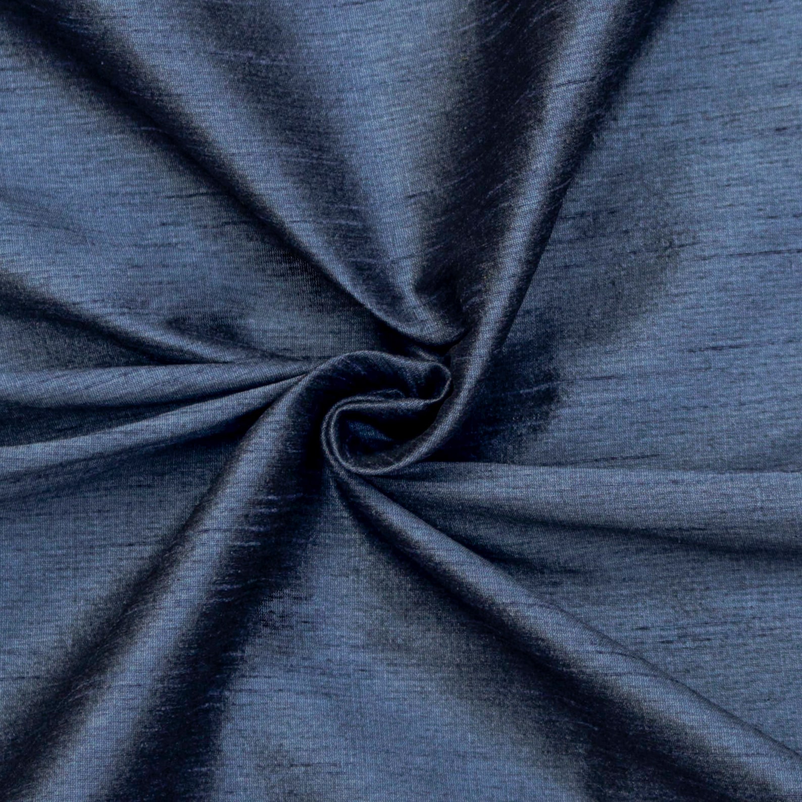 Midnight Blue Art Silk Fabric by the Yard Faux Silk Curtain - Etsy