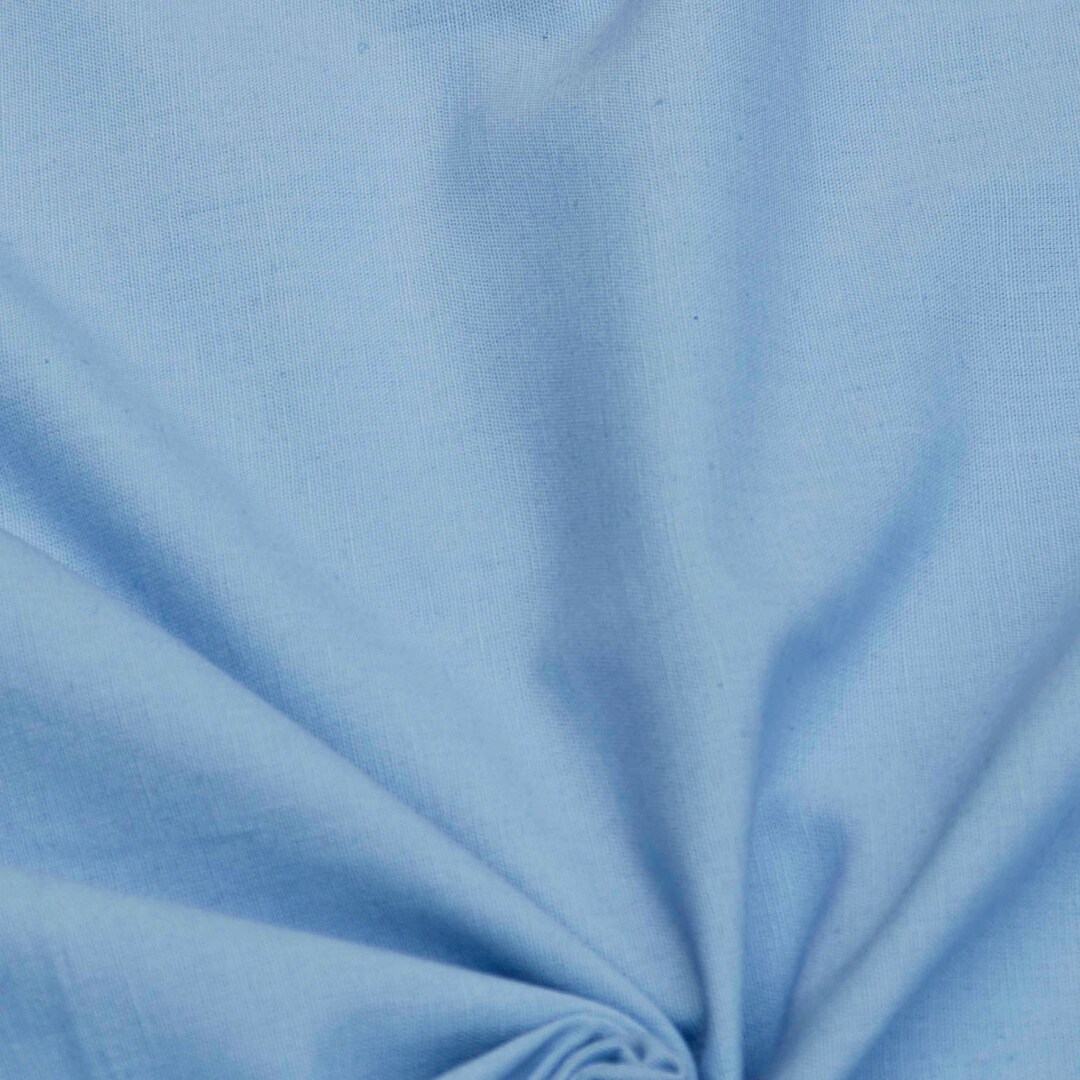 Light Blue Cotton Linen Fabric by the Yard / Metre, Decorative Linen ...