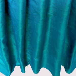 Peacock Green Blue Silk Fabric By The Yard Silk Fabric Silk | Etsy