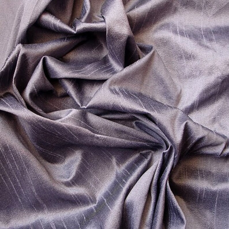 Dull Violet Art Silk Fabric By The Yard Silk Curtain Fabric | Etsy