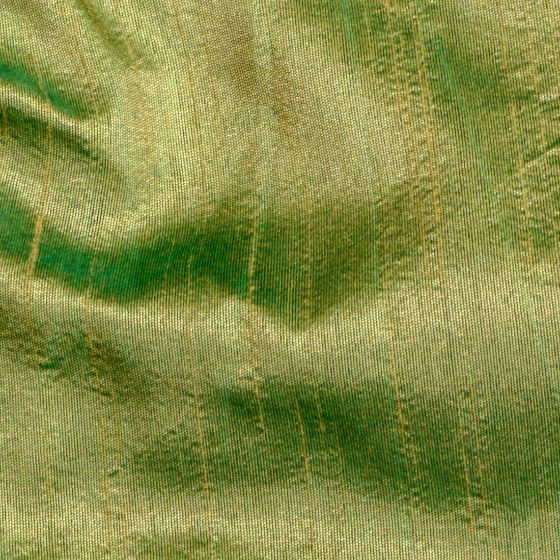 Apple Green Art Silk Fabric by the Yard Faux Silk Curtain | Etsy