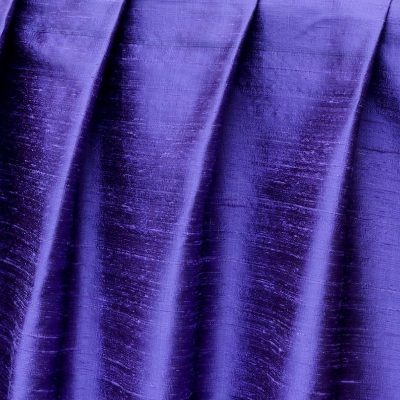 Purple 100% Pure Silk Fabric by the Yard Pure Silk Fabric - Etsy