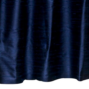 Navy Blue 100% Pure Silk Fabric by the Yard, 41 Inch Pure Silk Dupioni ...