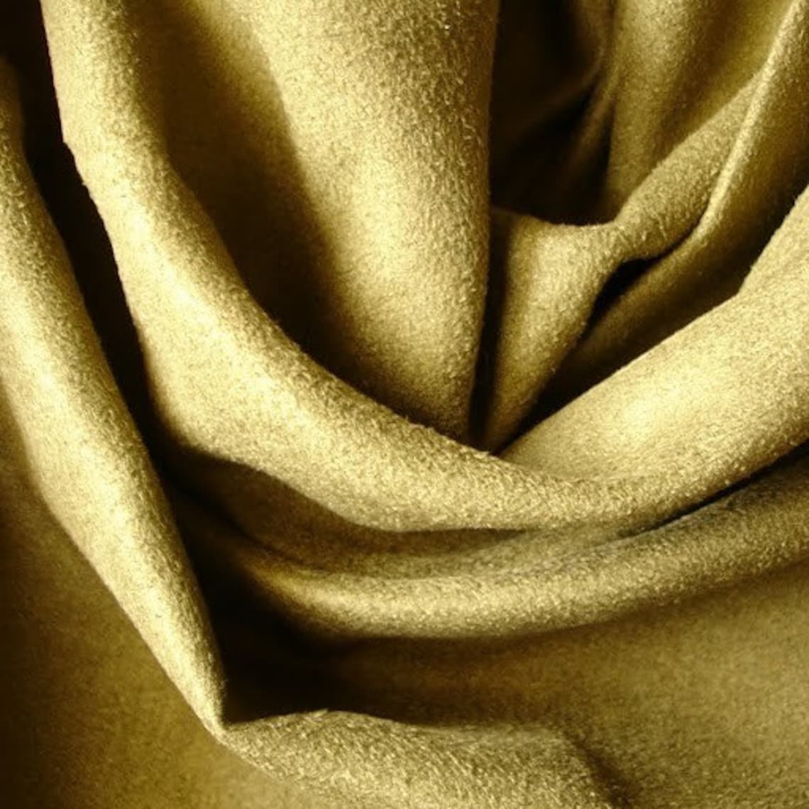 Light Olive Faux Suede Fabric by the Yard Fake Suede Fabric | Etsy