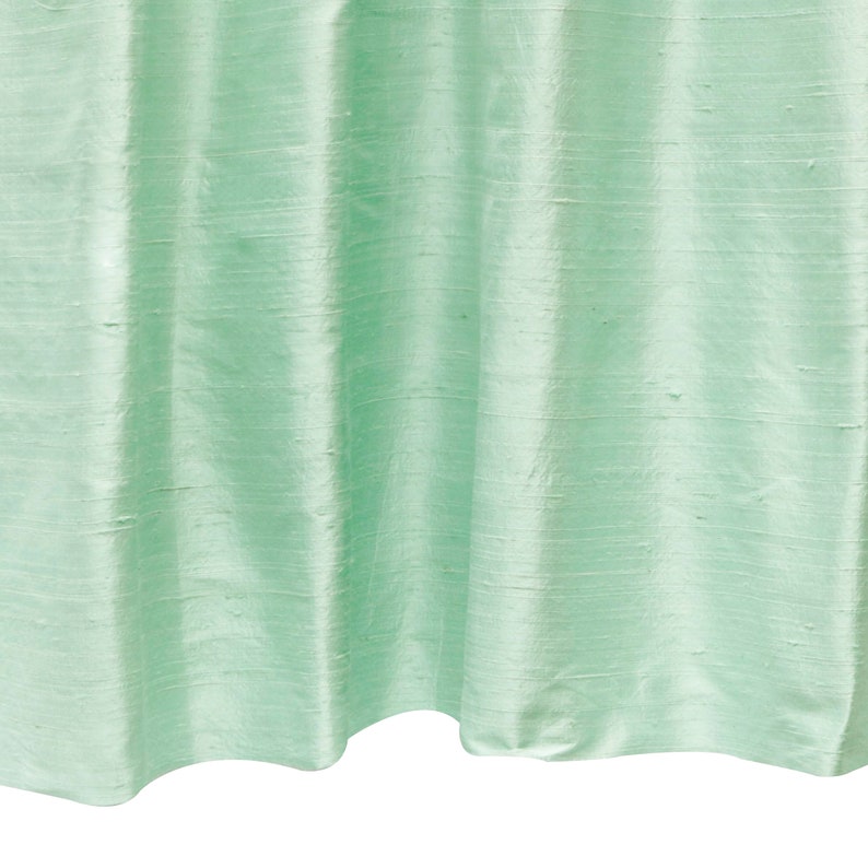 Mint Green 100% Pure Silk Fabric by the Yard Pure Silk | Etsy