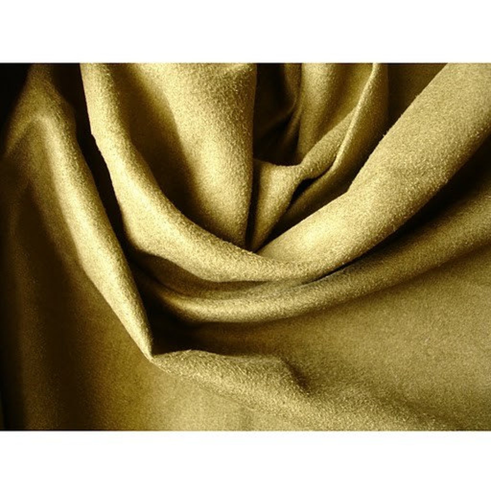 Light Olive Faux Suede Fabric by the Yard Fake Suede Fabric | Etsy