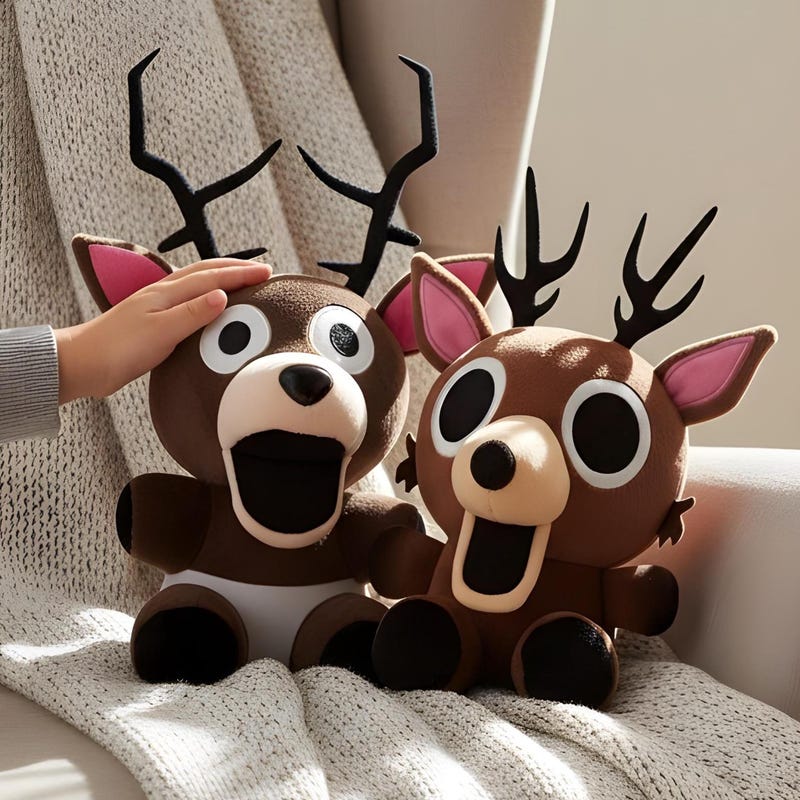 Deer Plush 99 Nights in the Forest - Etsy