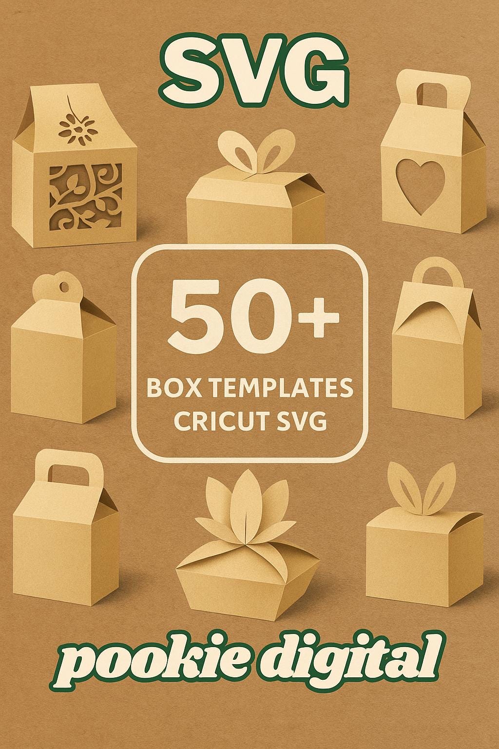50+ SVG Box Templates | 3D Gift Box Cutting Files | Cricut & Silhouette ...