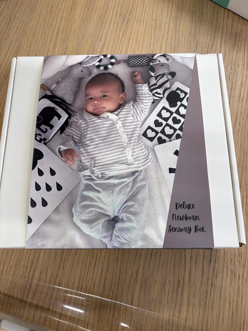 Newborn Baby Sensory Box Black & White Toys Baby Shower - Etsy