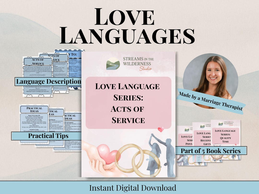 Acts of Service Love Language Workbook | Couples Relationship Tool ...