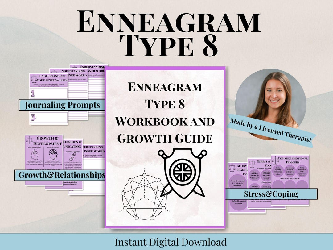 Enneagram Type 8 Workbook, Personality Types, the Challenger | Self ...