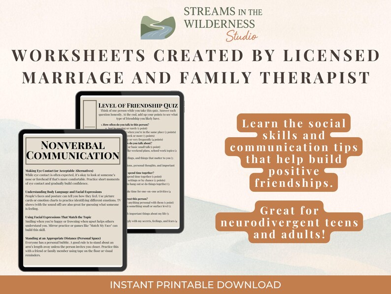Friendship & Social Skills Workbook, Building Social Skills ...