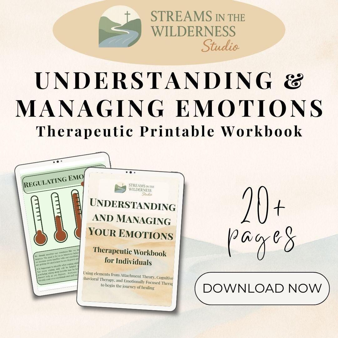 Understanding & Managing Emotions Workbook - Mental Health Printable - Etsy
