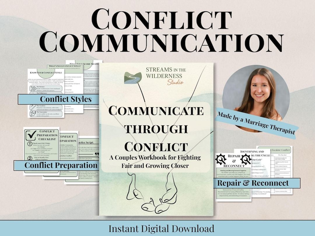 Couples Communication Workbook | Conflict Resolution & Repair, Improve ...