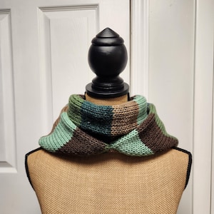 Knitted Hooded Cowl: 50+ Color Options, Adjustable, Scarf, Face Cover ...