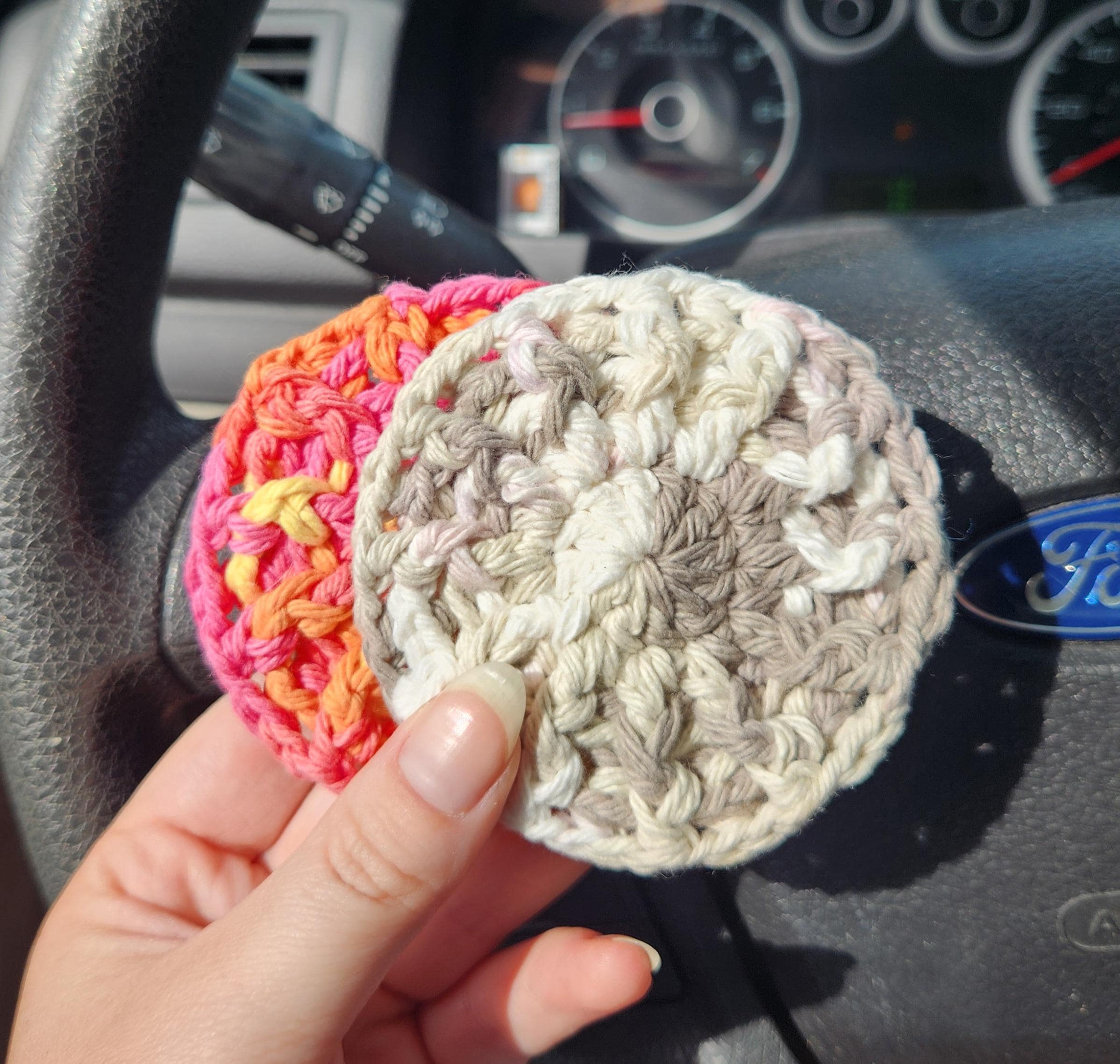 Crochet Car Coaster Pattern: Easy Beginner PDF Download - Etsy