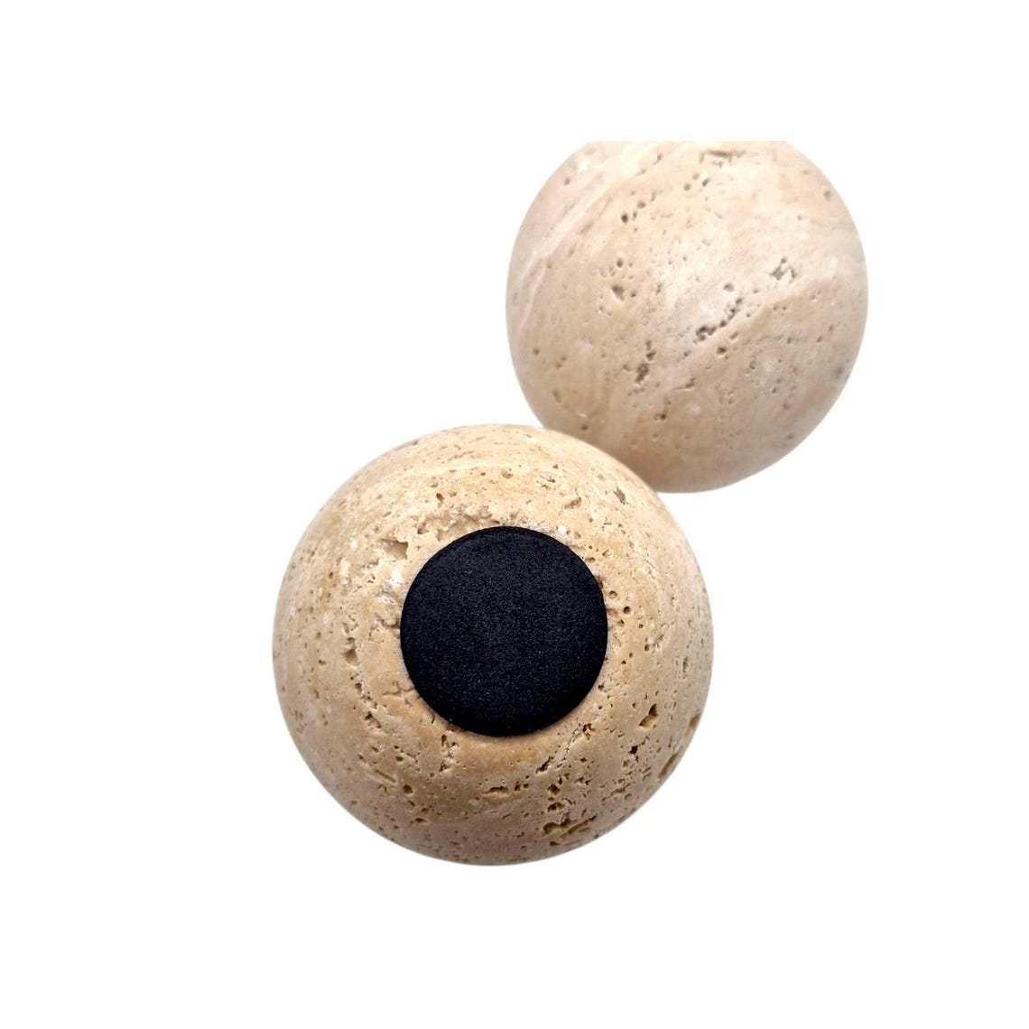 Natural Travertine Decorative Sphere Ornament With 8cm (3.2") Diameter ...