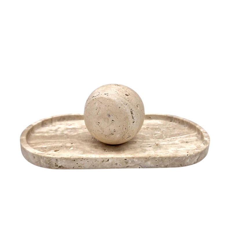 Natural Travertine Decorative Sphere Ornament With 8cm (3.2") Diameter ...