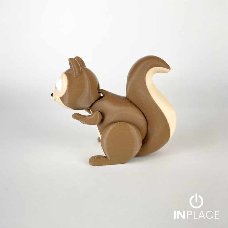 Cute Squirrel Articulated / 3D Print Instant Download/3d Printed Toy/3d ...