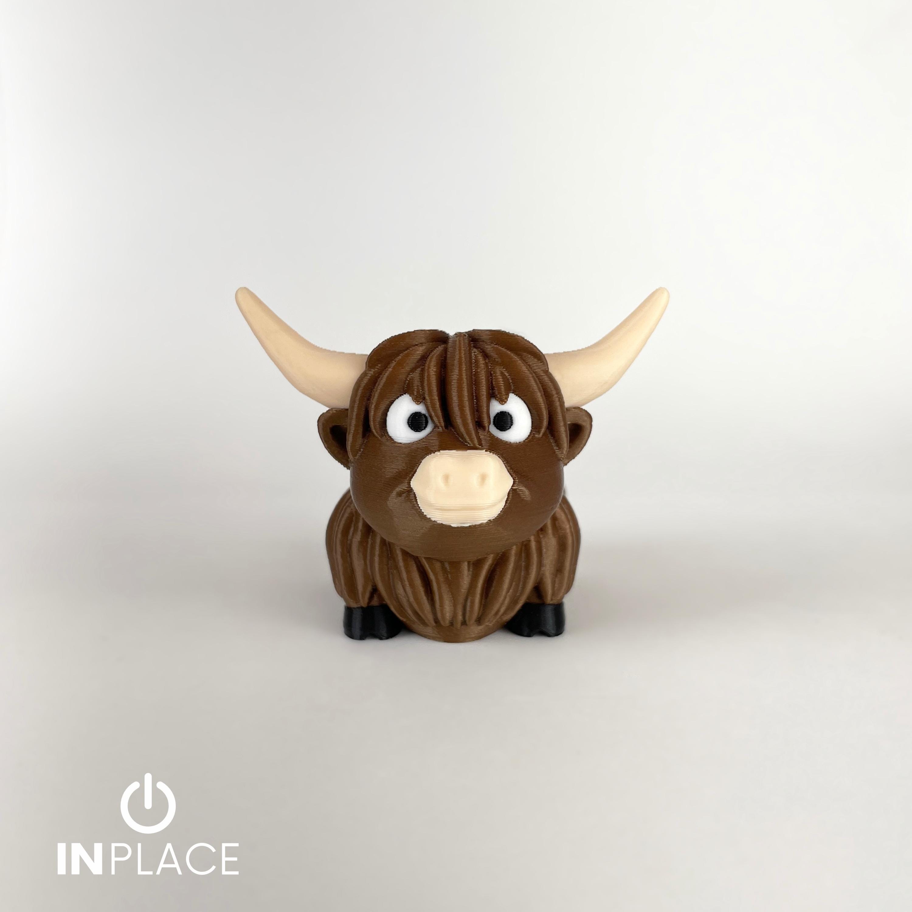 Cute Highland Cow Articulated / 3D Print Instant Download/3d Printed ...