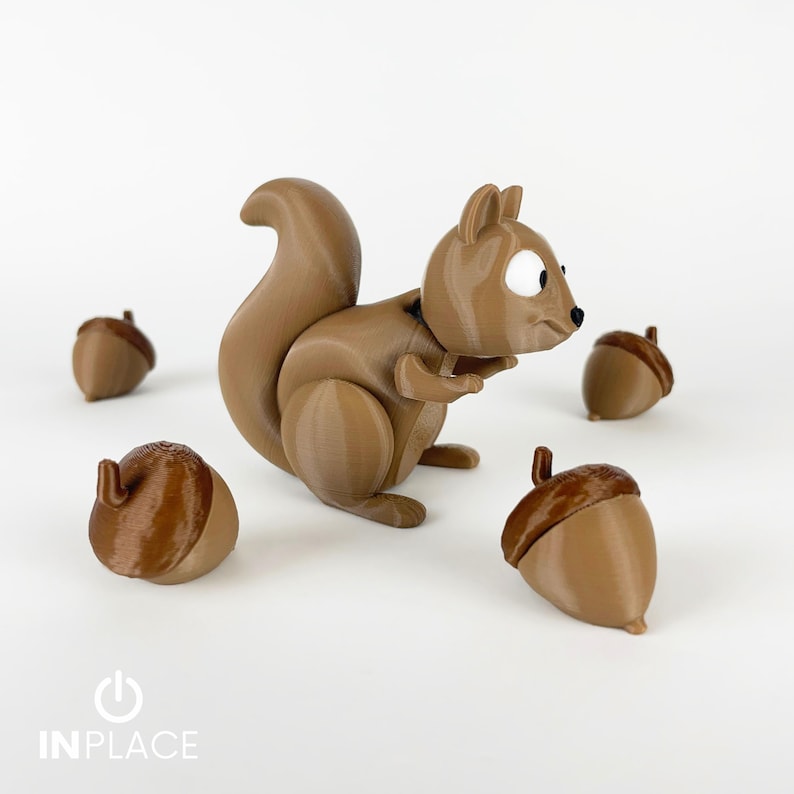 Cute Squirrel Articulated / 3D Print Instant Download/3d Printed Toy/3d ...