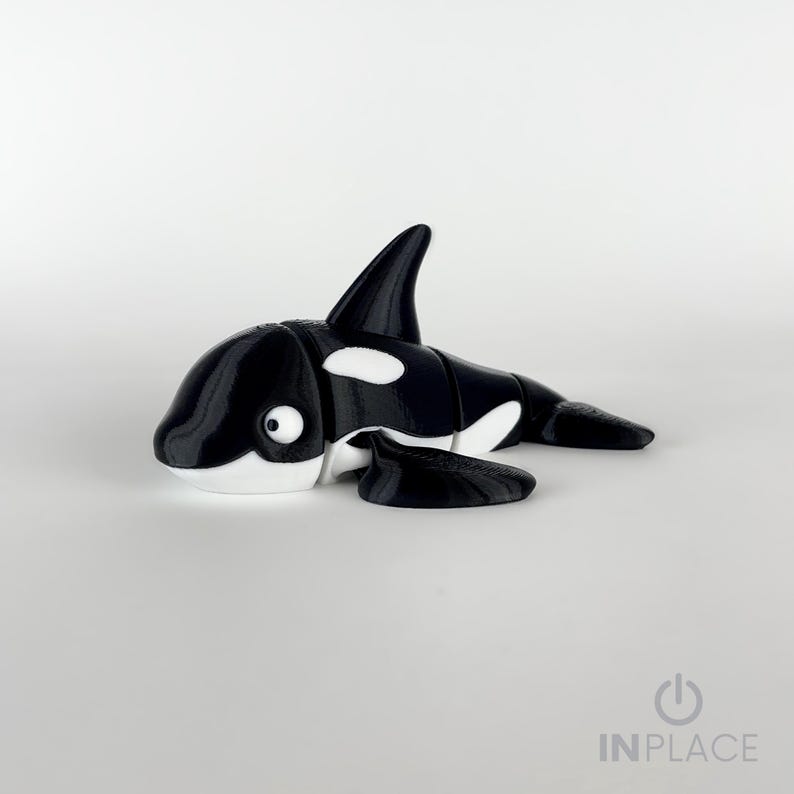 Cute Orca Articulated / 3D Print Instant Download/3d Printed Toy/3d ...