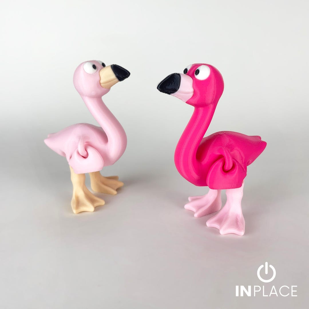 Cute Flamingo Articulated / 3D Print Instant Download/3d Printed Toy/3d ...