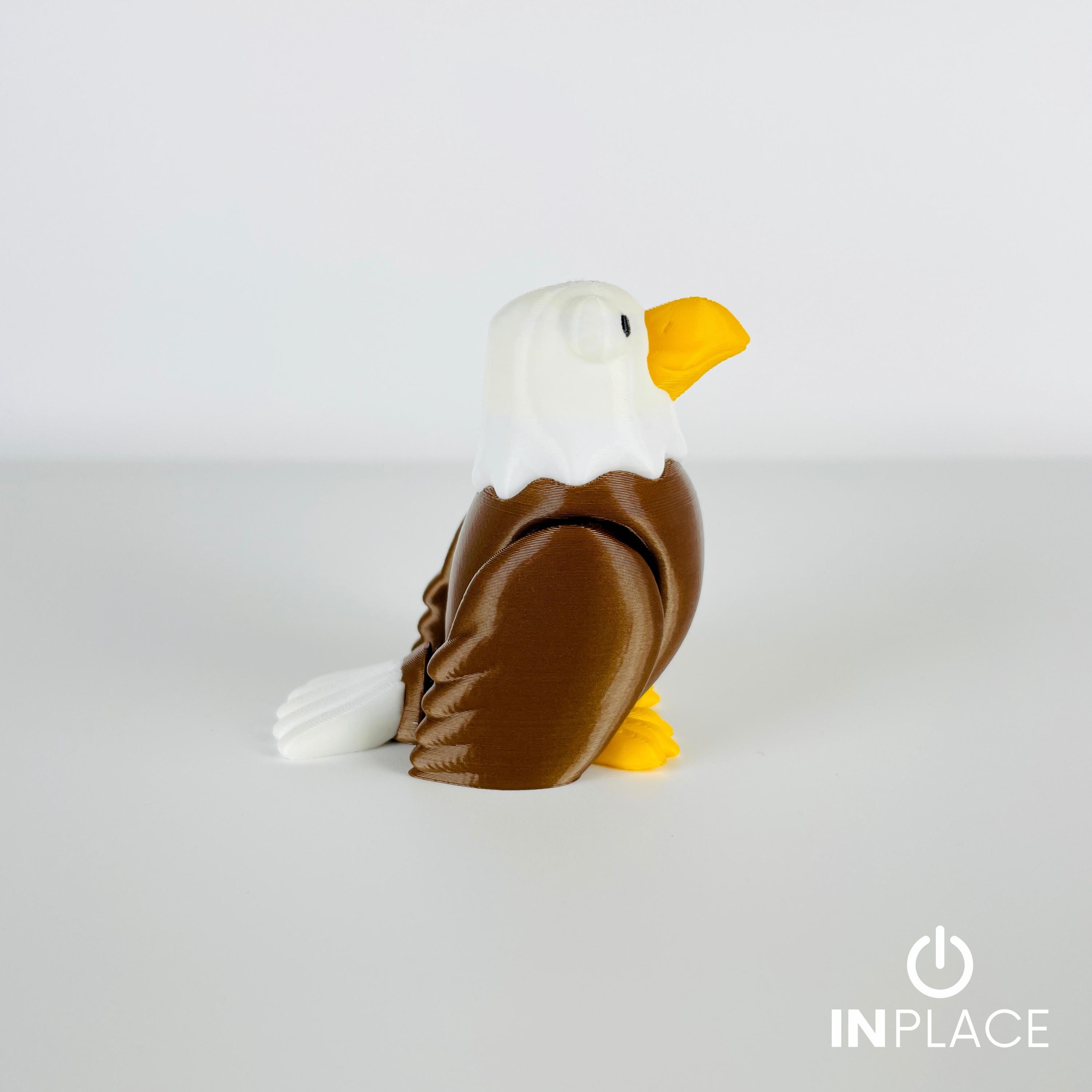 Cute Bald Eagle Articulated / 3D Print Instant Download/3d Printed Toy ...