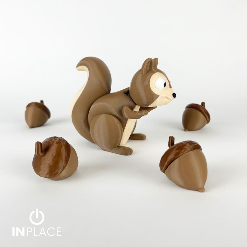 Cute Squirrel Articulated / 3D Print Instant Download/3d Printed Toy/3d ...
