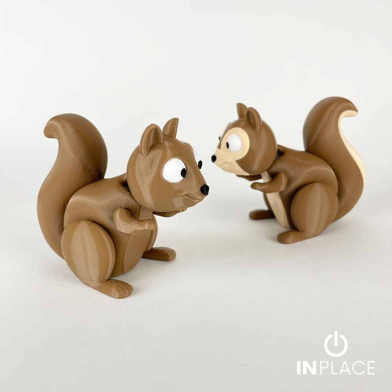 Cute Squirrel Articulated / 3D Print Instant Download/3d Printed Toy/3d ...