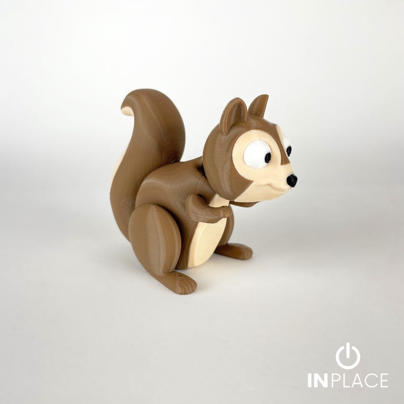 Cute Squirrel Articulated / 3D Print Instant Download/3d Printed Toy/3d ...