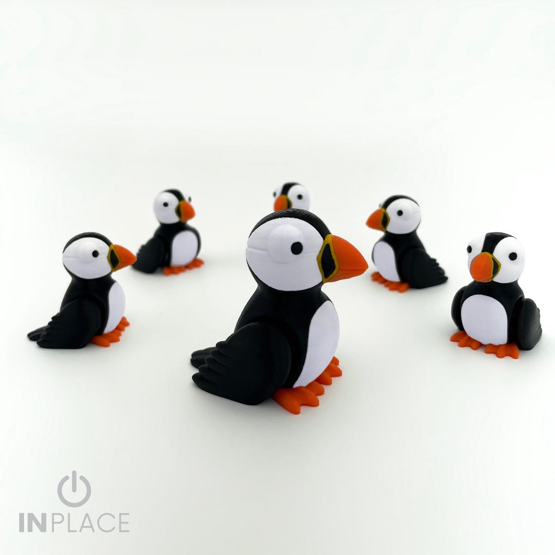 Cute Puffin Articulated / 3D Print Instant Download/3d Printed Toy/3d ...
