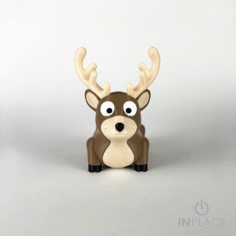 Cute Reindeer Articulated / 3D Print Instant Download/3d Printed Toy/3d ...