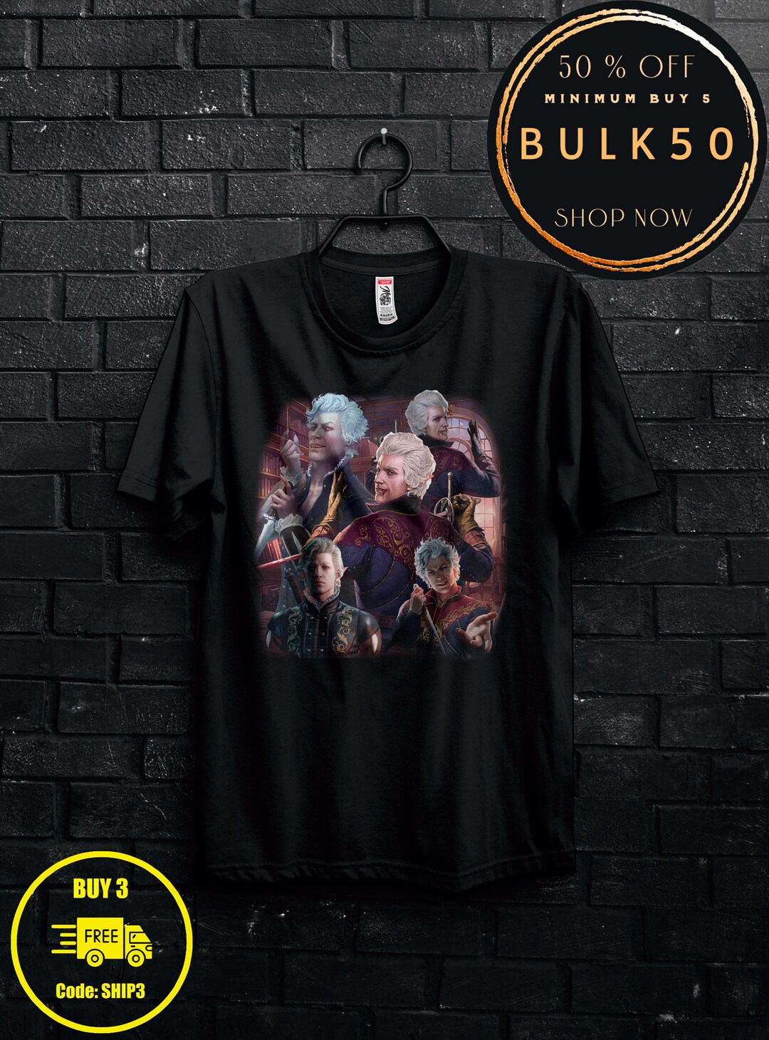 Astarion Baldur's Gate 3 Fan Tshirt for Gamer,bg3 Karlach Shirt,laezel ...