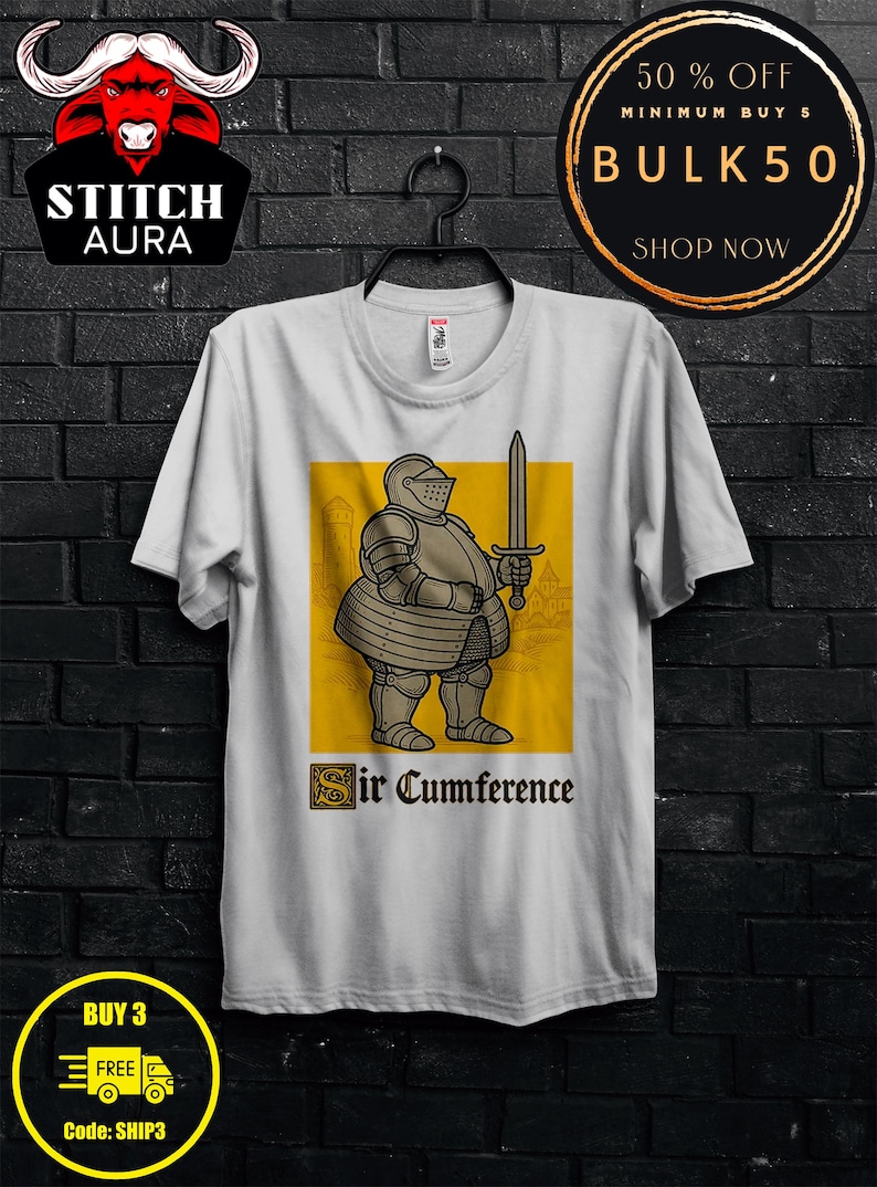 Sir Cumference Funny Knight Meme Shirt, GenZ Cadeau, Sir Racha Edgy ...