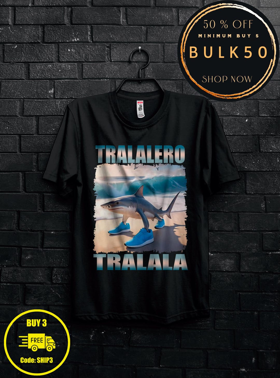 Trallallero Trallalla Funny Italian Brainrot Meme T-shirt, Cactus ...