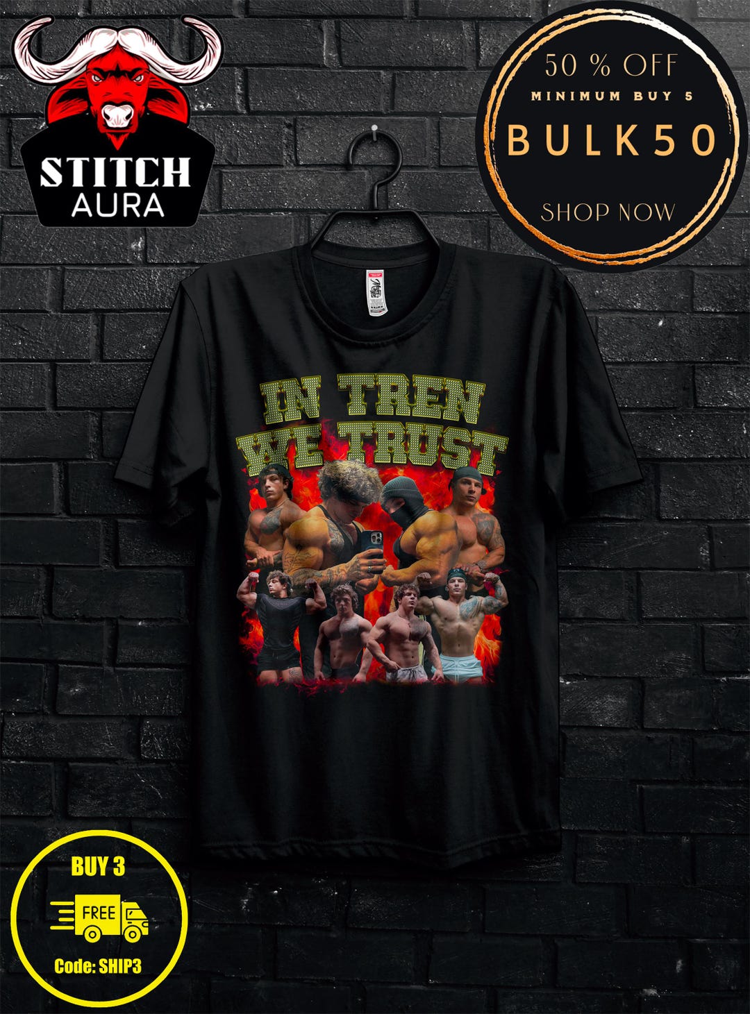 Tren Twins Oversized T Shirt Gift for Bodybuilders Gym Rats,we Go Gym ...