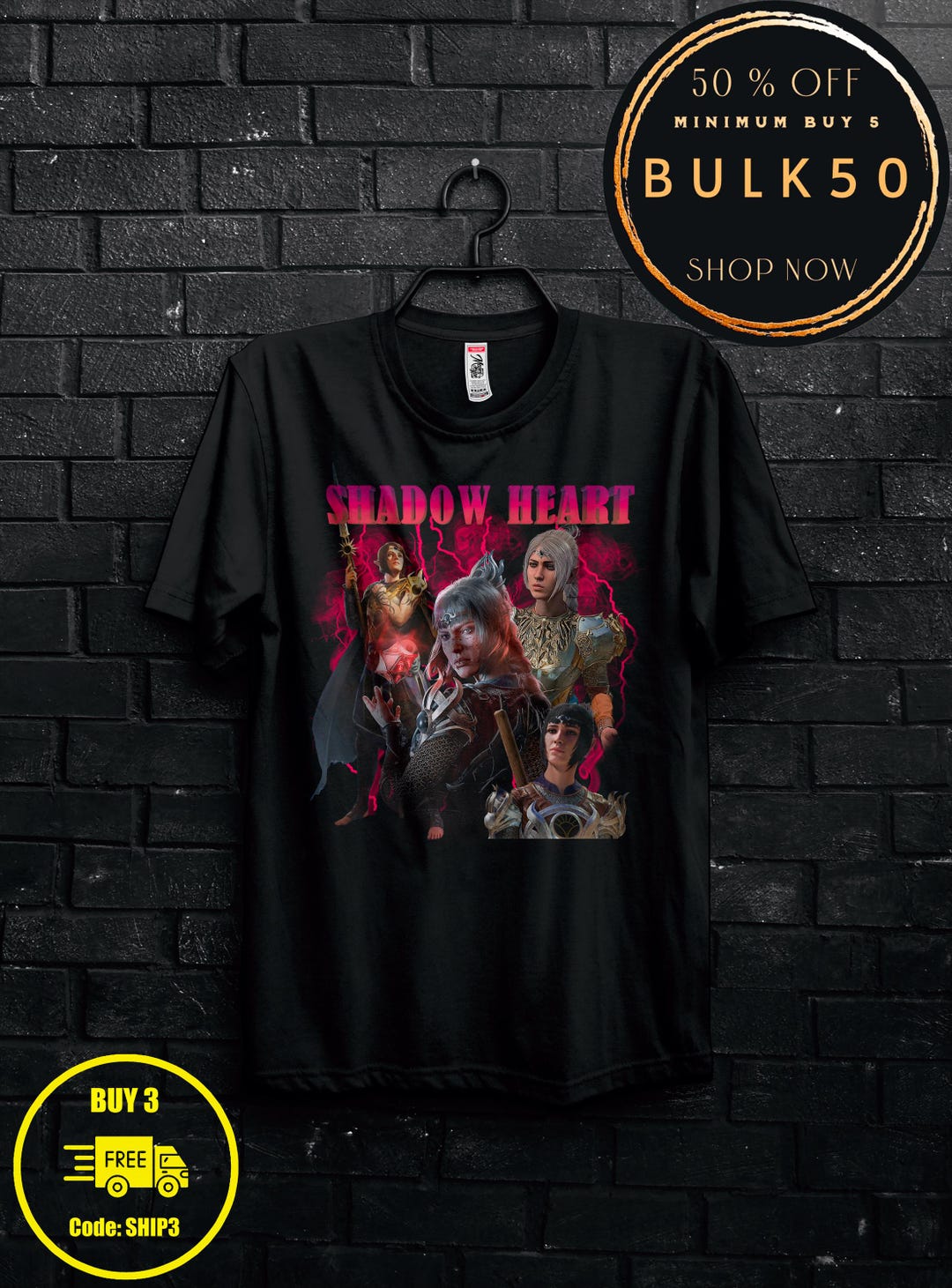 Shadowheart Baldur's Gate 3 Fan Tshirt for Gamer,minthara and Boo ...