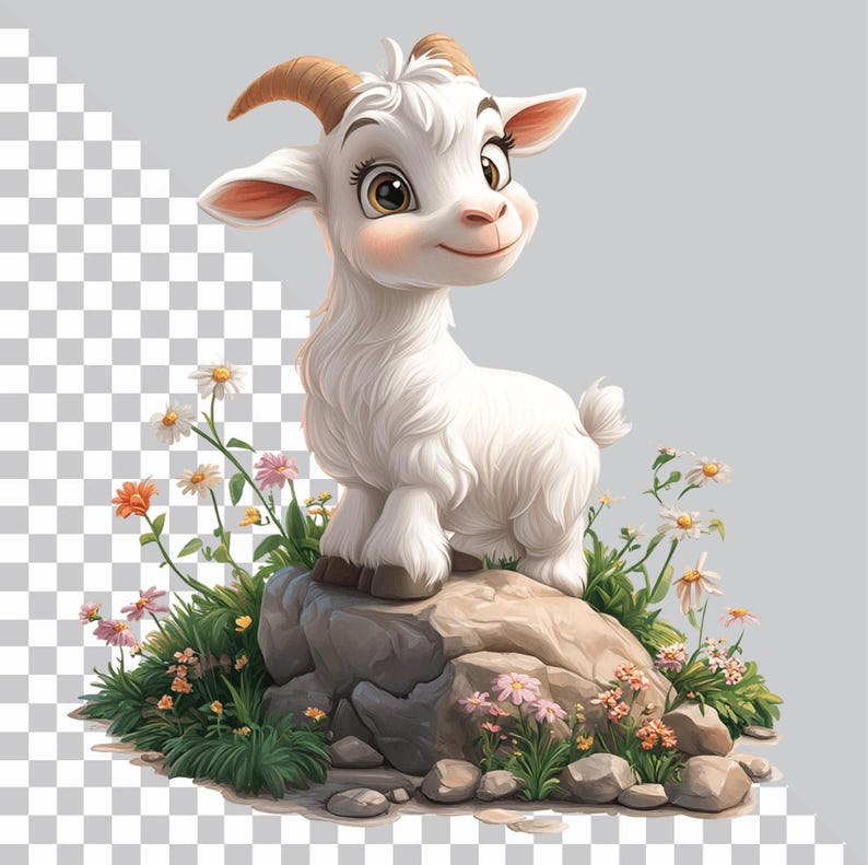 Farm Goat Clipart, Farm PNG, Farm Animals, Junk Journals, Scrapbooking ...