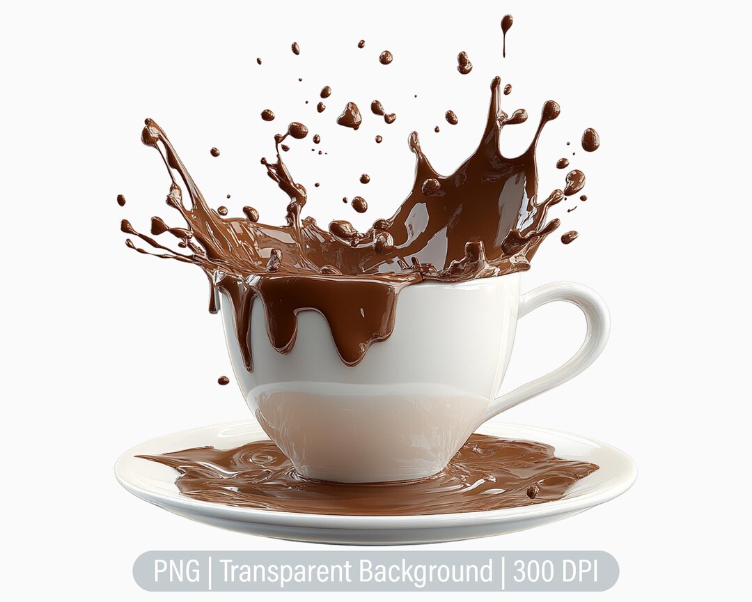 Splashing Coffee Cup Clipart, Coffee PNG, Coffee Mug, Cocoa, Junk ...