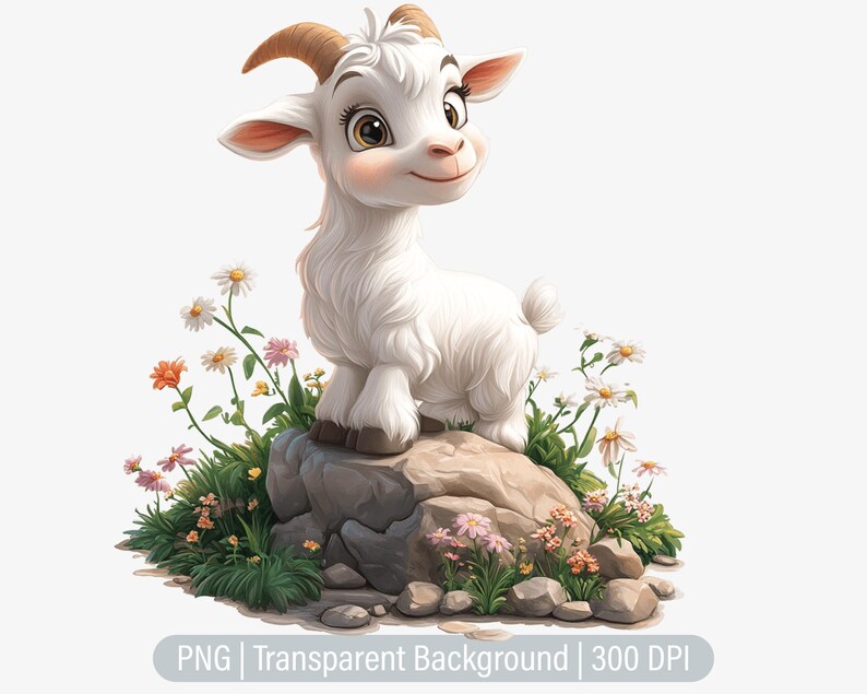 Farm Goat Clipart, Farm PNG, Farm Animals, Junk Journals, Scrapbooking ...