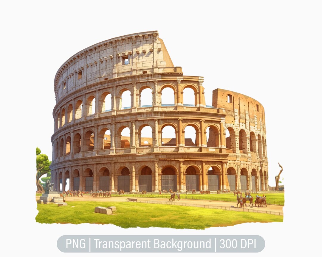 Colosseum Clipart, Italy PNG, Rome Clipart, Flavian Amphitheatre, Junk ...