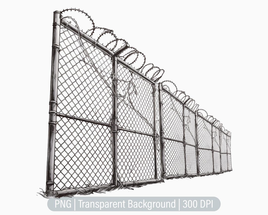 Prison Fence Clipart, Jail PNG, Prisoner, Inmate, Barb Wire Gates, Junk ...